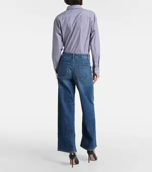 NILI LOTAN Megan Wide-leg Jeans - Blue