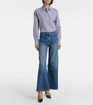 NILI LOTAN Megan Wide-leg Jeans - Blue