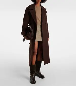 GIANVITO ROSSI Thurso Leather-trimmed Biker Boots - Brown