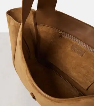 Saint Laurent Le 5 À 7 Bea Suede Tote Bag - Brown