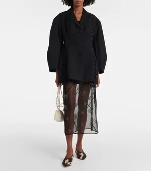 Simone Rocha Embellished Ballet Flats