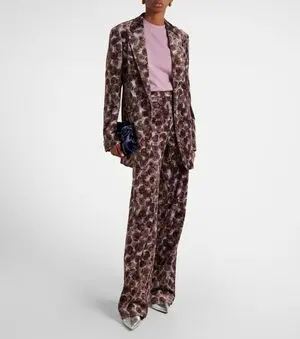 Dries Van Noten Pantera Straight Leg Pants