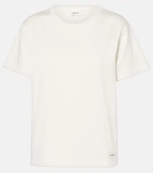 Saint Laurent Cotton-blend Jersey T-shirt - White