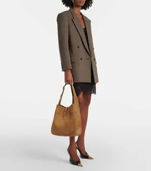 Saint Laurent Le 5 À 7 Supple Suede Shoulder Bag - Brown