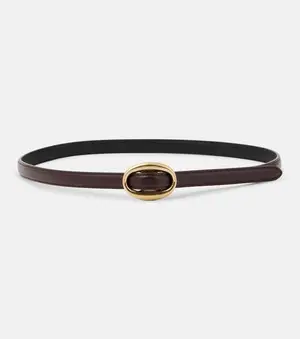 Saint Laurent Leather Belt - Brown