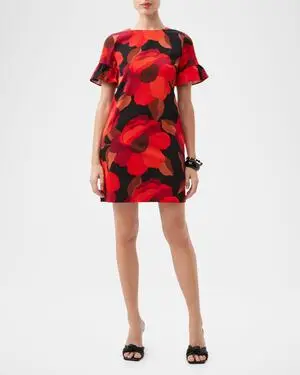 Trina Turk Trina Turk Darling Floral-Print Mini Dress - Multi