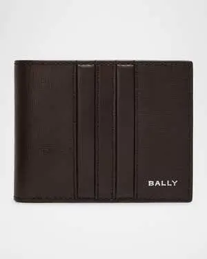 Bally Leather Bifold Wallet - Ebano Palladio