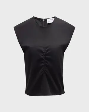 Tanya Taylor Betty Ruched Top
