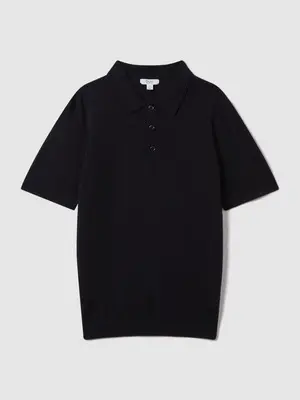 REISS Manor Merino Wool Polo Shirt