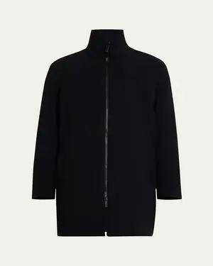 Giorgio Armani Crepe Wool Topcoat