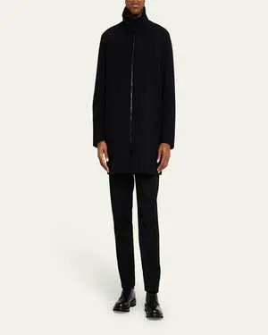 Giorgio Armani Crepe Wool Topcoat