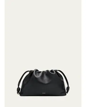 Loewe Flamenco Large Napa Lambskin Shoulder Bag - Black
