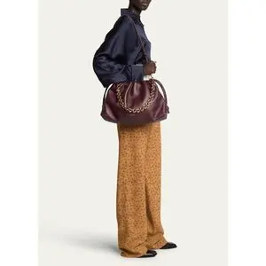 Loewe Flamenco Large Napa Lambskin Shoulder Bag - Black