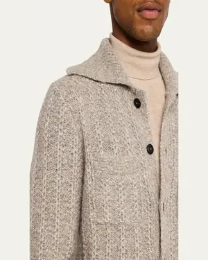 Giorgio Armani Four-pocket Cardigan Jacket - Off White