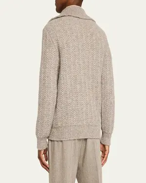 Giorgio Armani Four-pocket Cardigan Jacket - Off White