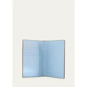 Bottega Veneta Leather Passport Case - Grey
