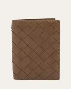 Bottega Veneta Leather Passport Case Pinecone