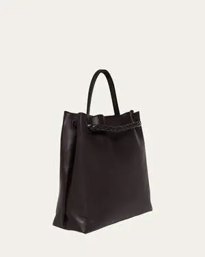 Bottega Veneta Andiamo Medium Leather Shoulder Bag - Fondant