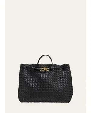 Bottega Veneta Andiamo Large Shoulder Bag - Black