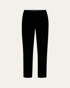 Giorgio Armani Mid-rise Velvet Trousers