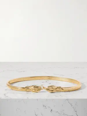 Chloé Tone Embellished Belt - Gold