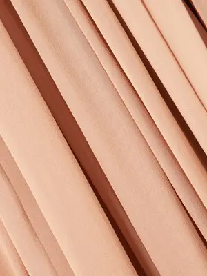 Chloé Pleated Silk-georgette Midi Dress