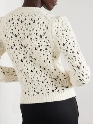 Chloé Open-knit Wool Sweater