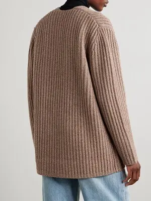 LESET Emma Ribbed-knit Sweater