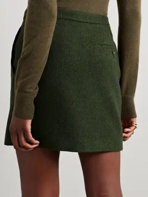 Bally Wool Mini A-line Skirt