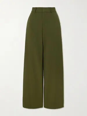 Staud Prince Twill Wide-leg Pants