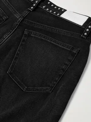 RE/DONE Studded High-rise Flared Jeans