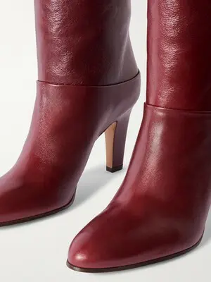 Chloé Eve Leather Over-the-knee Boots - Burgundy