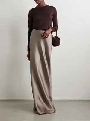 Ralph Lauren Masina Satin Maxi Skirt
