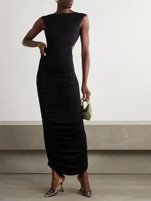 Magda Butrym Ruched Open-back Gown