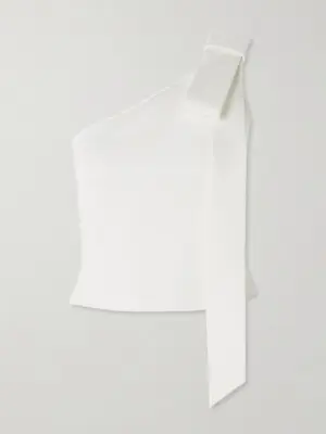 Cult Gaia Nomi One-shoulder Knit Top - Off-white