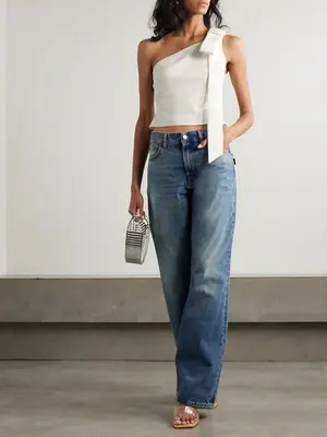 Cult Gaia Nomi One-shoulder Knit Top - Off-white