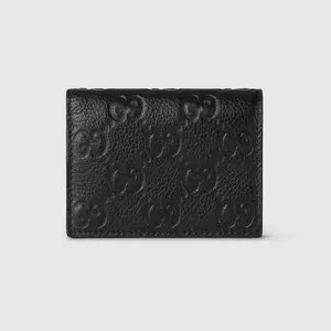 Gucci Gg Emblem Wallet - Black