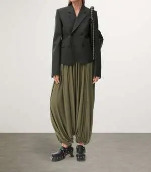 Loewe Wool Twill Double-breasted Blazer
