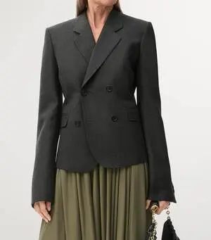 Loewe Wool Twill Double-breasted Blazer