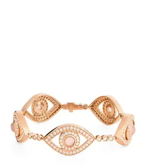 NETALI NISSIM Five Eyes Tennis Bracelet - Rose Gold