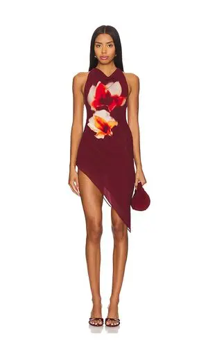 LOVERS AND FRIENDS Emery Mini Dress - Burgundy