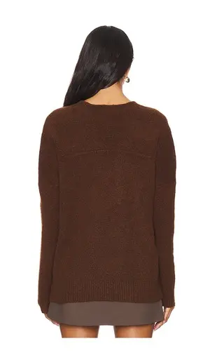 Central Park West Yorke Oversized V-neck Sweater
