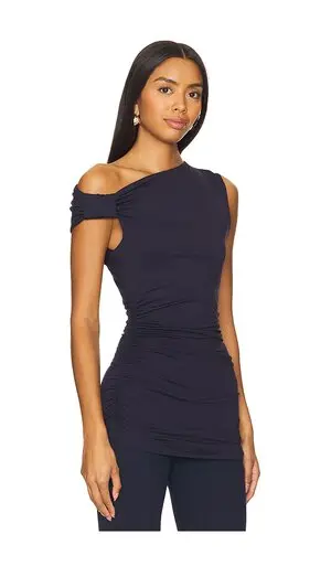 Susana Monaco Asymmetric Gathered Top