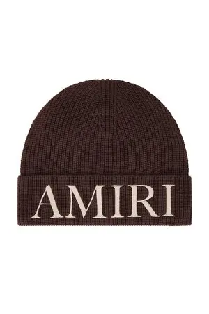 Amiri Beanie In Chocolate