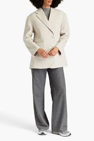 Sandro Wool-blend Felt Blazer