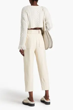 Veronica Beard Atala Cropped Tapered Pants