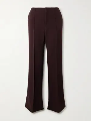 Chloé Pleated Straight-leg Wool Pants