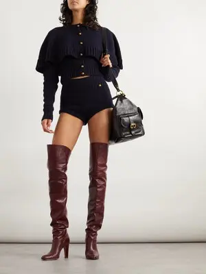 Chloé Cape-effect Wool And Cashmere-blend Cardigan
