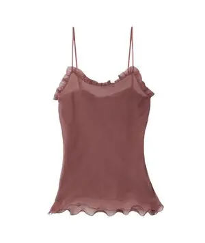 Chloé Ruffled Silk-crepon Camisole