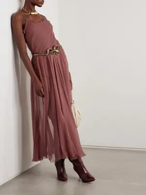 Chloé Ruffled Silk-crepon Camisole